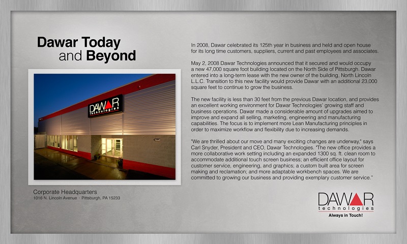 History | Dawar Technologies